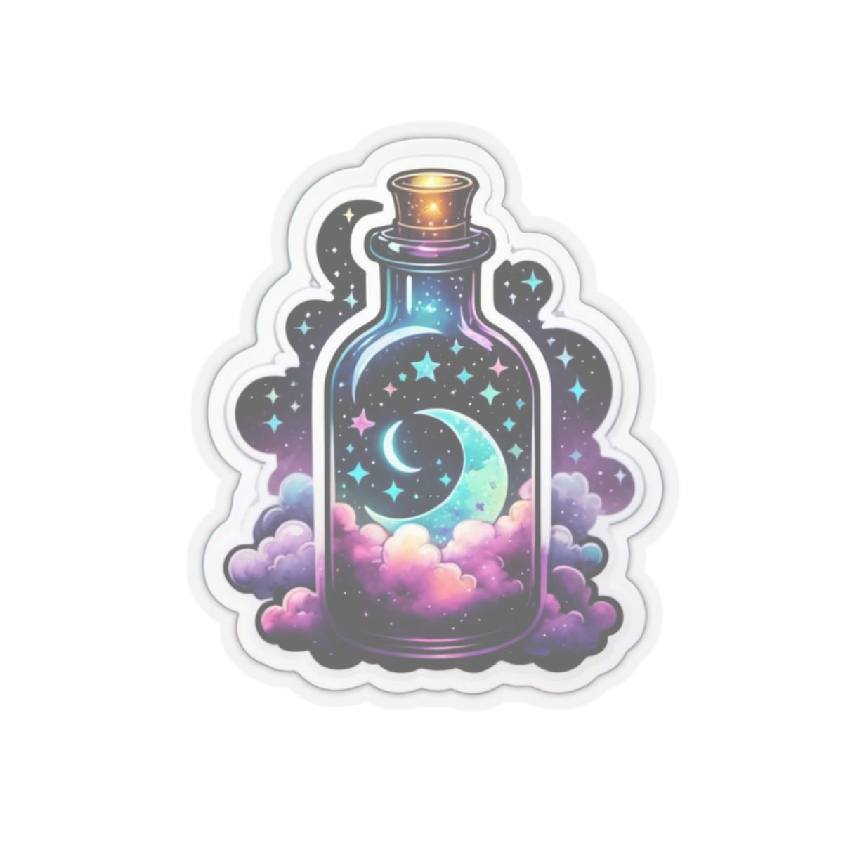 Celestial Potion Bottle Sticker - Galaxy Dreamscape - Etsy