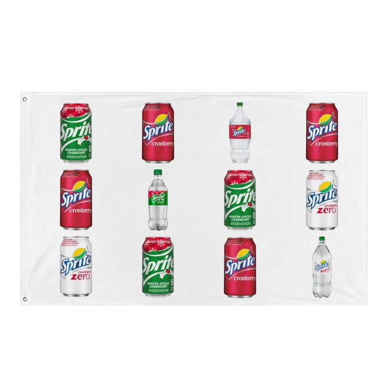 Sprite Cranberry Collage Flag - Etsy