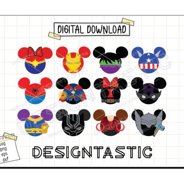 Mickey Ears Svg - Etsy