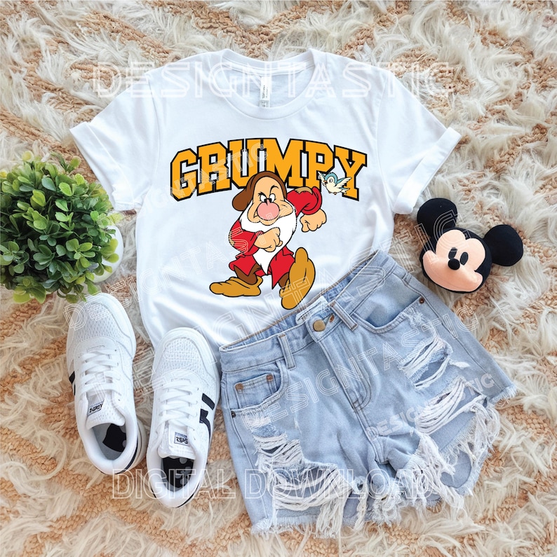 Grumpy SVG, Snow White and the Seven Dwarf SVG, Sublimation Design ...