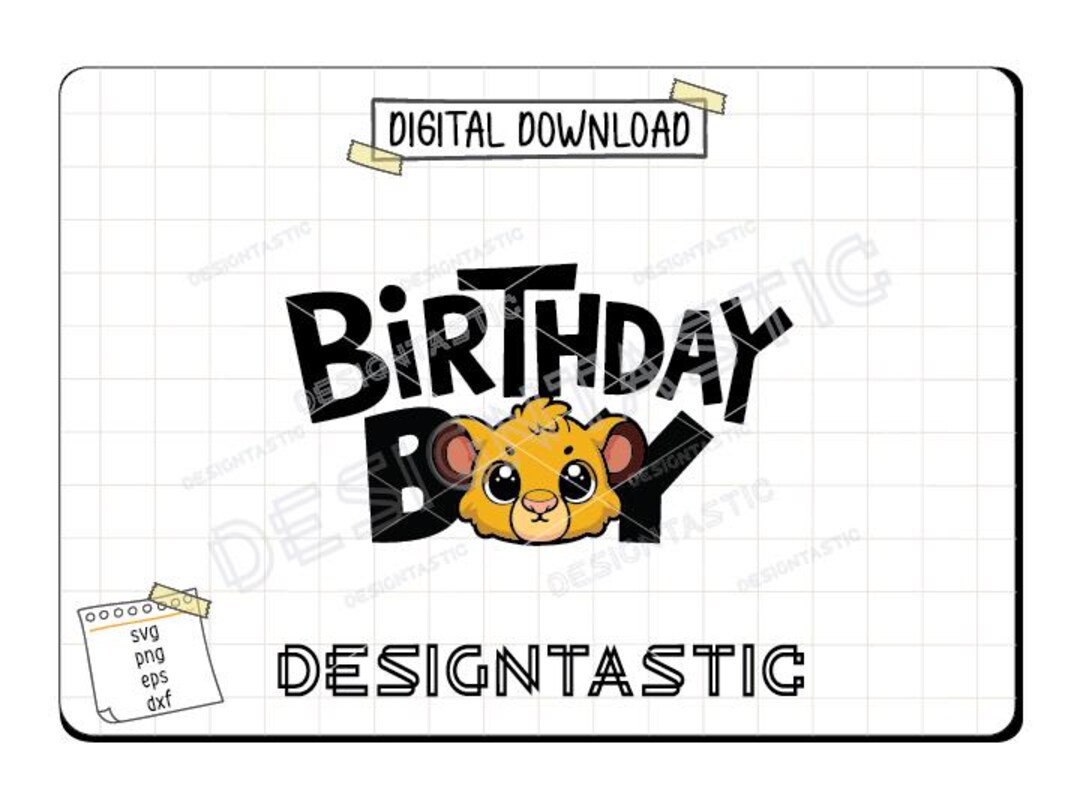 Birthday Boy Simba Svg, Lion King PNG, Magical Birthday Cut File ...