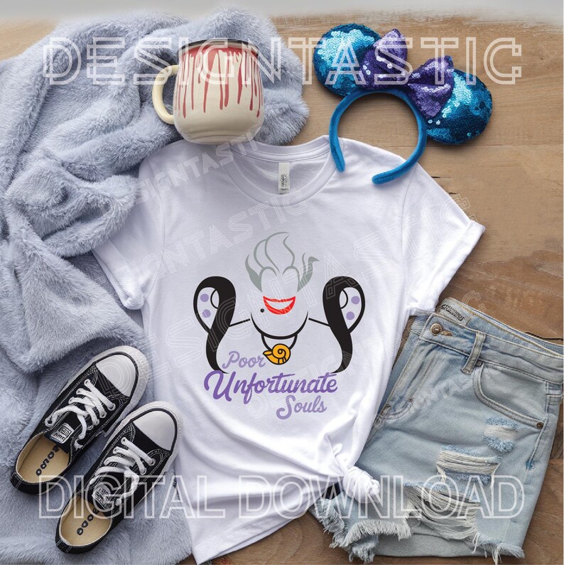 Poor Unfortunate Soul SVG, Villain PNG, Ursula, Quote SVG, Villain ...