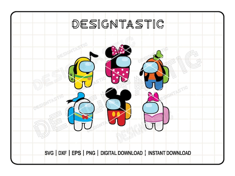 Impostor Bundle SVG, Minnie, Pluto, Donald & Goofy Cut Files for Cricut ...
