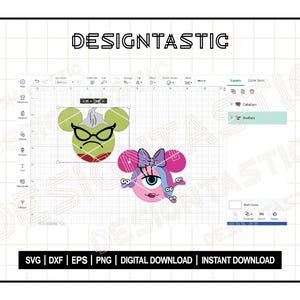 Monsters Ears Bundle SVG, Mike Ears Svg, Sulley Ears Svg, Roz Ears Svg ...