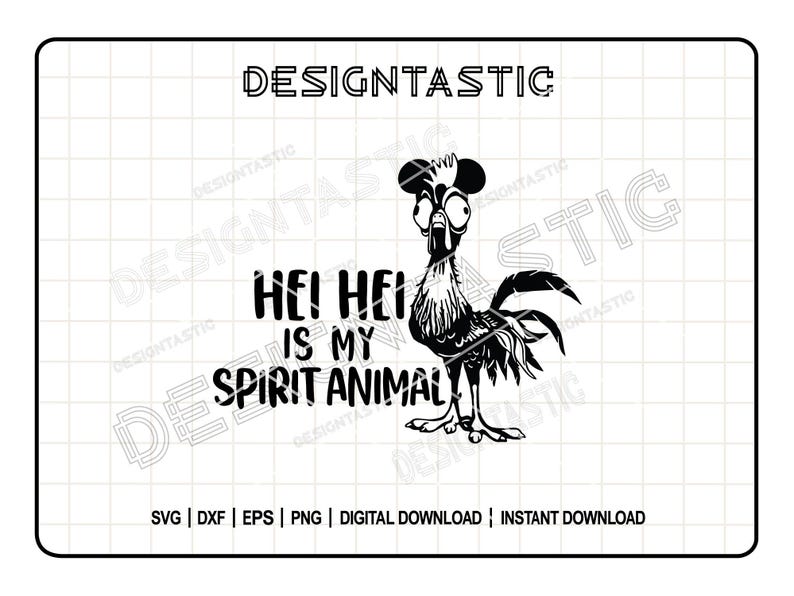 Hei Hei is My Spirit Animal Svg, Ocean Svg, Moana Svg, Chicken Svg ...
