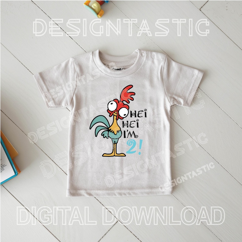 CUSTOM Birthday SVG, Hei Hei Moana Birthday Cut File, Personalized ...