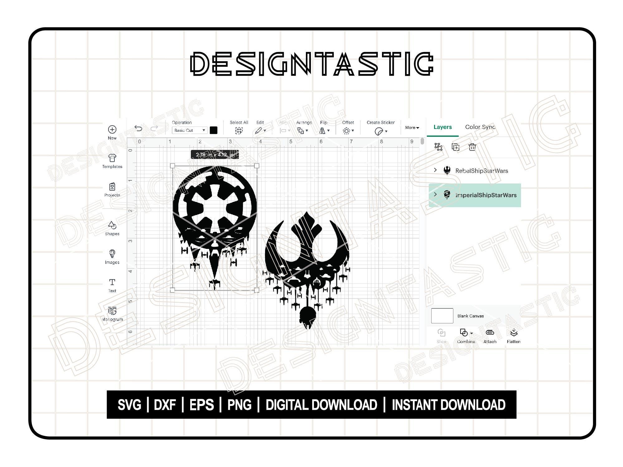 Imperial SVG, Rebel Svg, Star Wars, Cut Files for Cricut Silhouette - Etsy