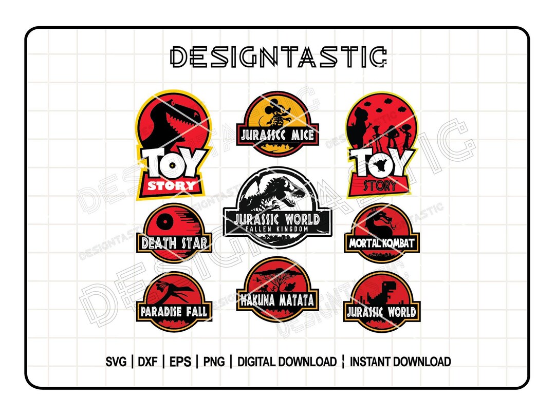 Jurassic SVG Bundle, Jurassic Park SVG File, Dinosaur Logo, Jurassic ...