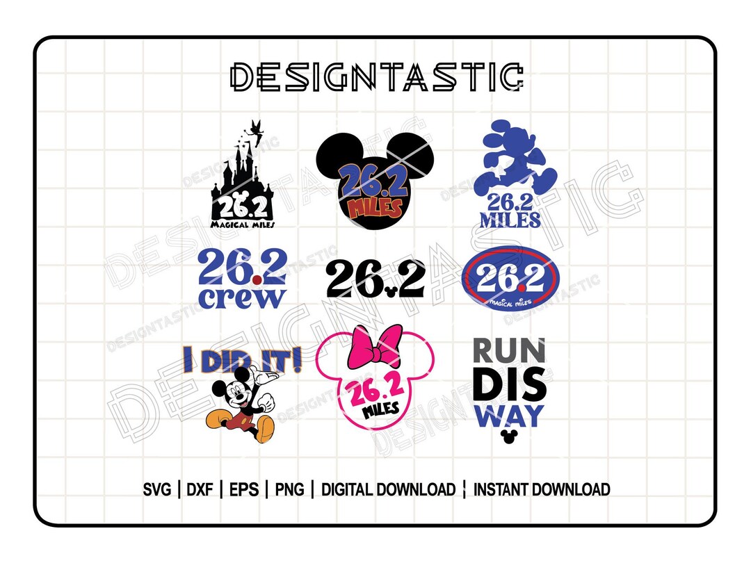 26.2 Miles BUNDLE SVG, Fun PNG for Runners, 26.2 Crew, Runner Cricut ...