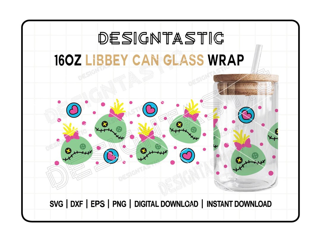 Scrump SVG, Fun Whimsical Design for 16oz Libbey Can Cup Wrap, Perfect ...