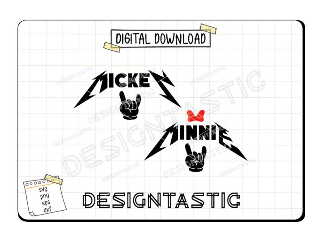 Rock and Roll Sign Svg, Mouse Rock Hand Sign Svg, Rock and Roll Mouse ...