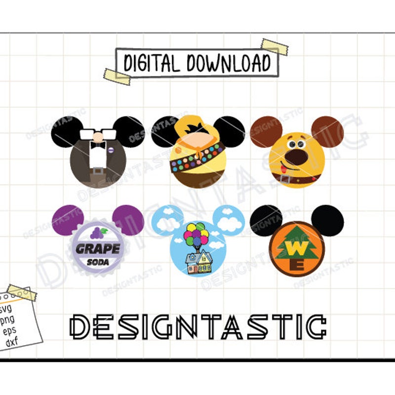 Up Mickey Ears Svg - Etsy