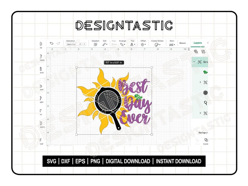 Best Day Ever, Magical Quotes Svg, Frying Pan Silhouette, Tangled Sun ...