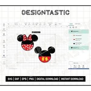 Mouse Friends Ears Svg BUNDLE, Mouse Head Png, Mouse Ear SVG, Mouse ...