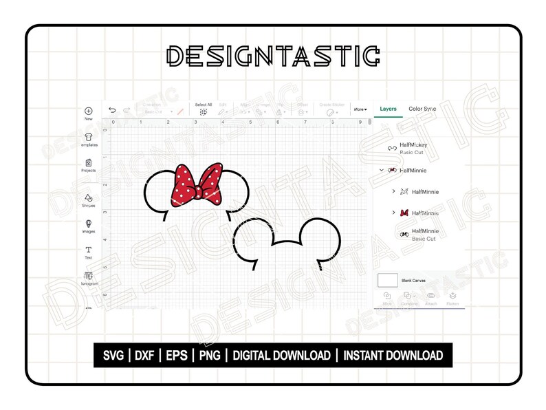 Mouse Silhouette SVG, Mouse Head Png, Bow Svg, Half Mouse Silhouette ...