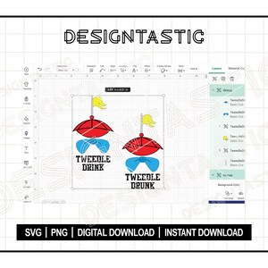 Tweedledum and Tweedledee, Drink Svg, Drunk Svg, Alice, Wonderland ...