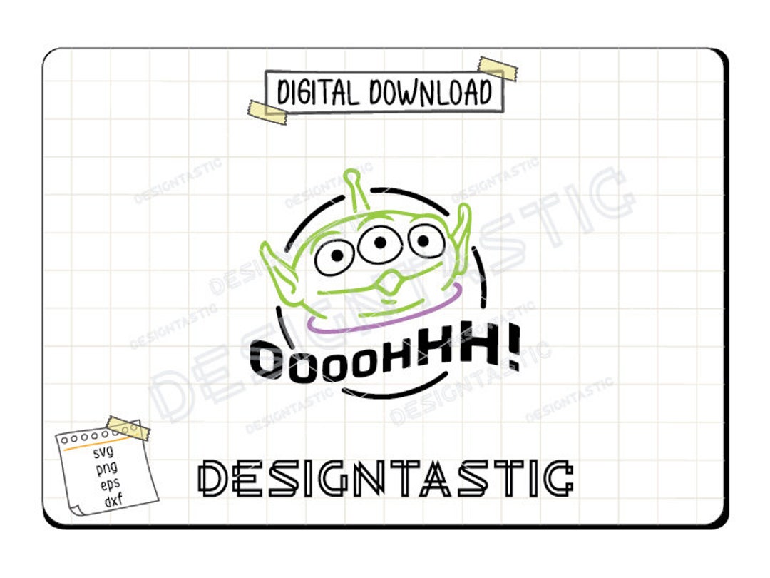 Alien Ohhhhh Svg, Green Alien Svg, Toy Svg, Story, Oh the Claw Svg, Toy ...