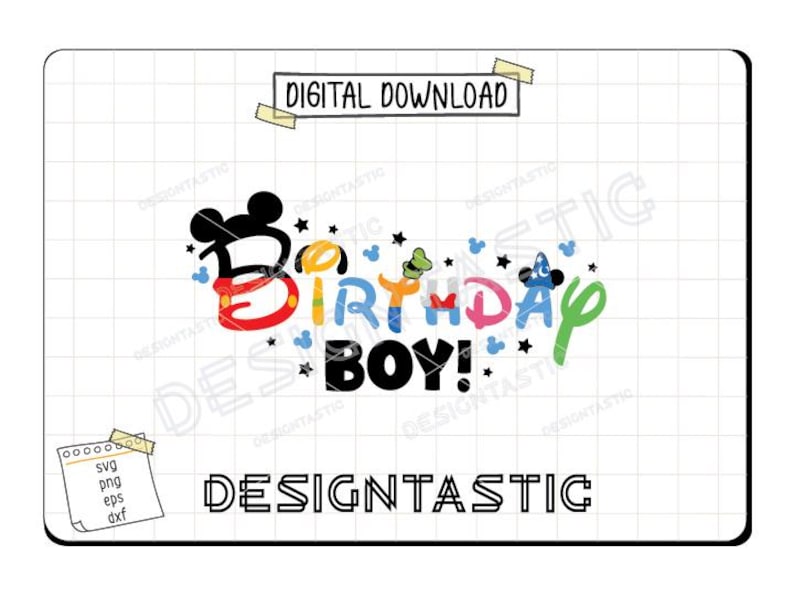 Birthday Boy Svg, Best Birthday Ever Svg, Mouse Ears PNG, Magical ...