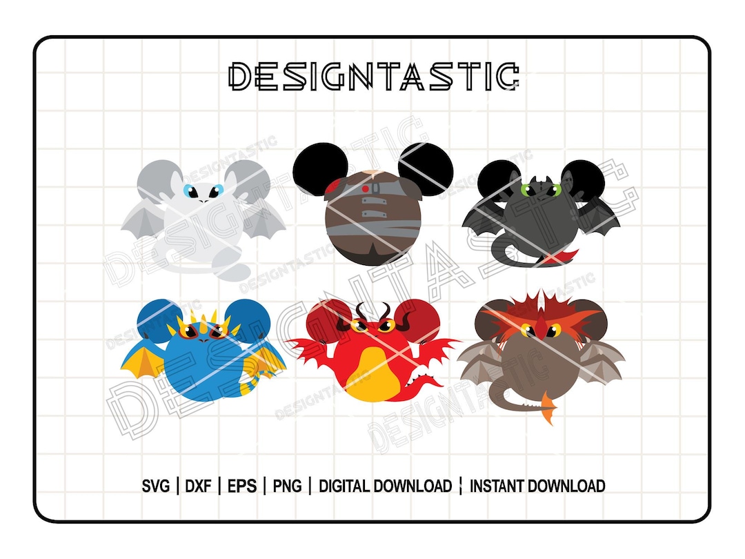 How to Train Your Dragon Bundle SVG, Dragon Ears Svg, Hiccup Ears ...