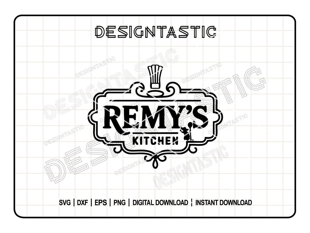 Remy's Kitchen SVG, Ratatouille Svg, Cooking Svg, Kitchen Svg, Restaurant Kitchen Sign, Paris ...