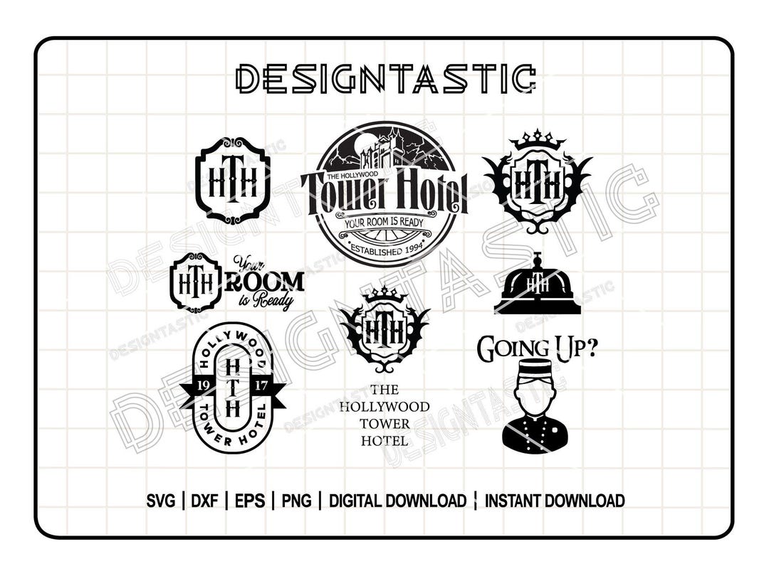 Tower Hotel SVG Bundle, Hollywood Studios Svg, Tower of Terror Svg ...