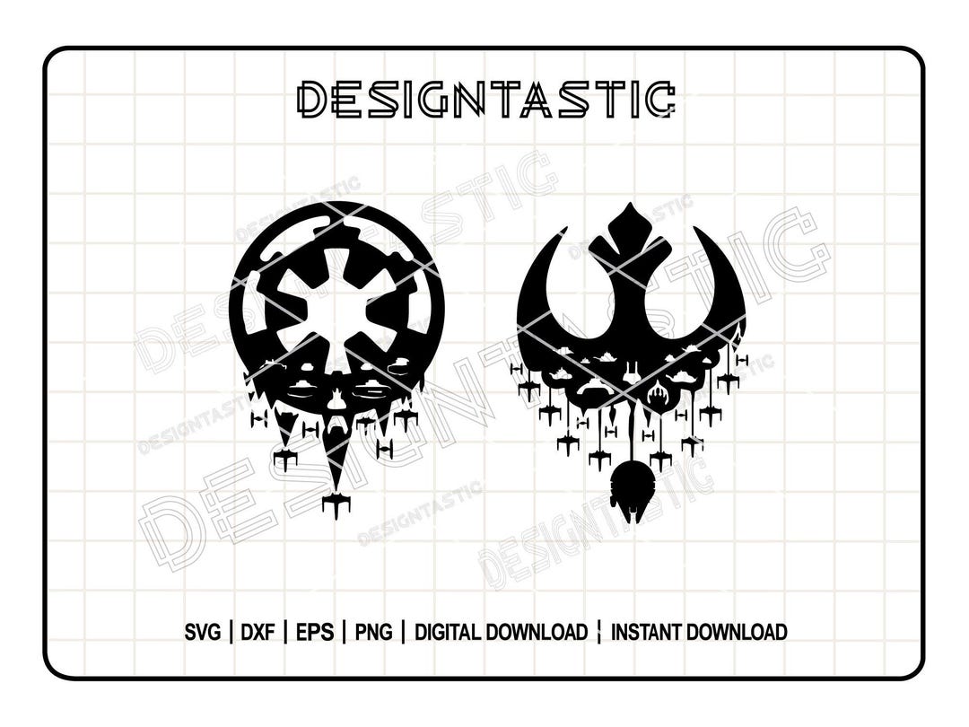 Imperial SVG, Rebel Svg, Star Wars, Cut Files for Cricut Silhouette - Etsy