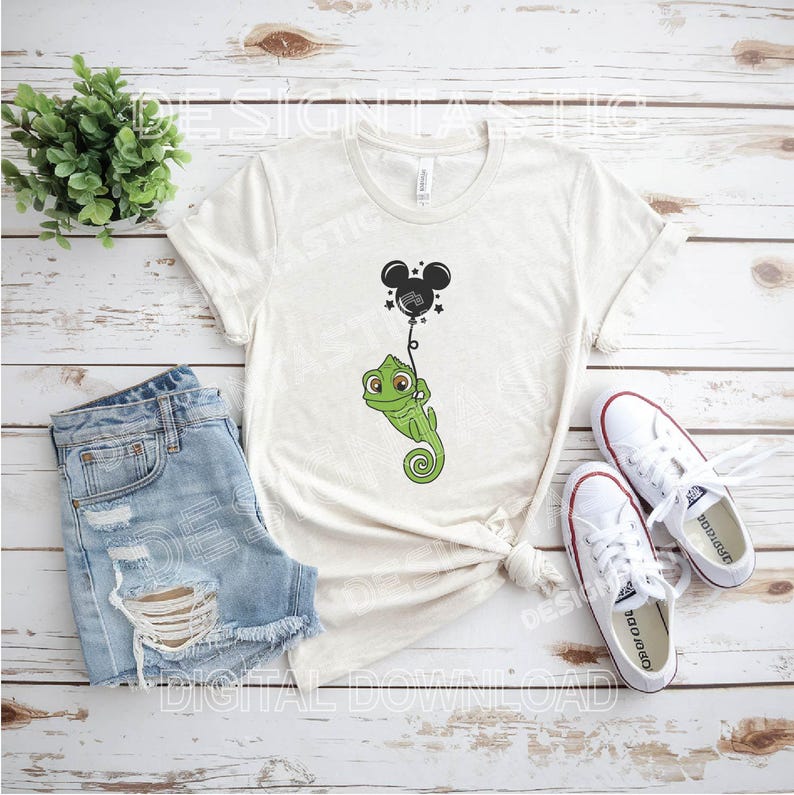 Pascal With a Mouse Balloon Svg, Tangled Chameleon, Tangled Svg, Family ...