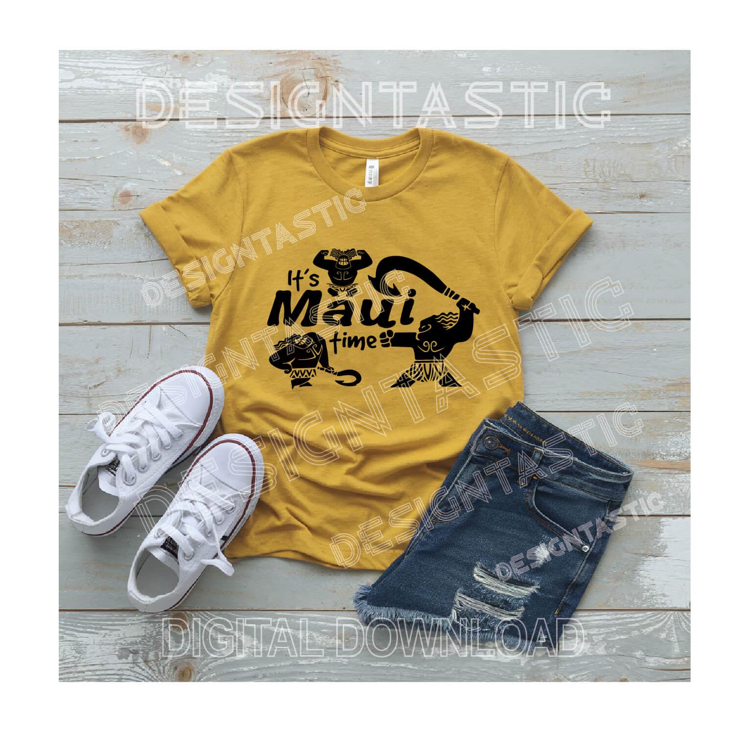 It's Maui Time SVG File - Maui Silhouette, Moana SVG Cut File, Digital ...