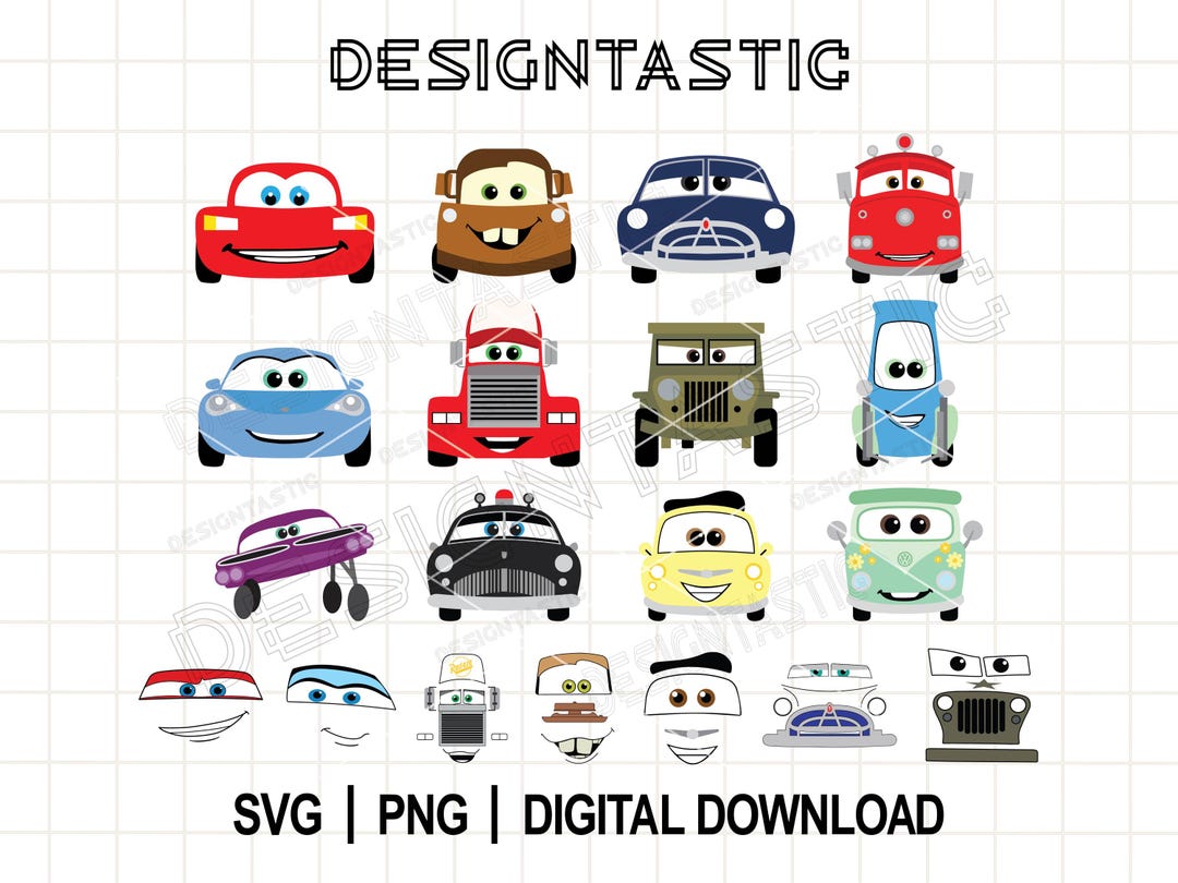 Cars Bundle SVG, Cars Png, Boys Tshirt Svg, Cartoon Cliparts, Cars ...