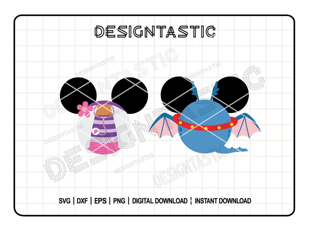 Doctor Mouse Ear SVG Bundle | Cute Hippo & Stuffy Cut Files | Funny ...