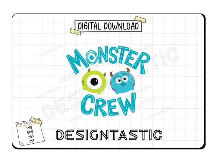 Monster Crew Svg, Mike Sulley Monster Crew, Baby Face Monster Inc Cut ...