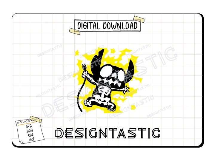 Stitch Electric Shock SVG, Stitch Png, Lilo and Stitch Svg, Funny ...