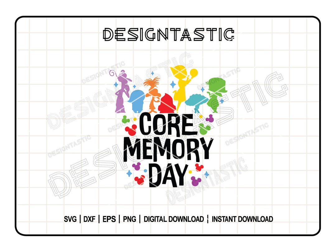 Core Memory Day Svg, Inside Out Silhouettes, Magical Quotes Svg, Mouse ...