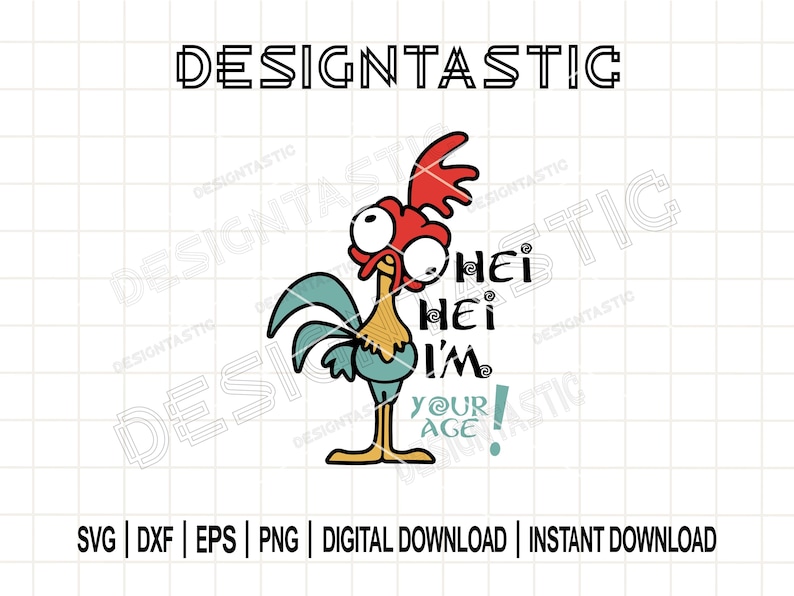 CUSTOM Birthday SVG, Hei Hei Moana Birthday Cut File, Personalized ...