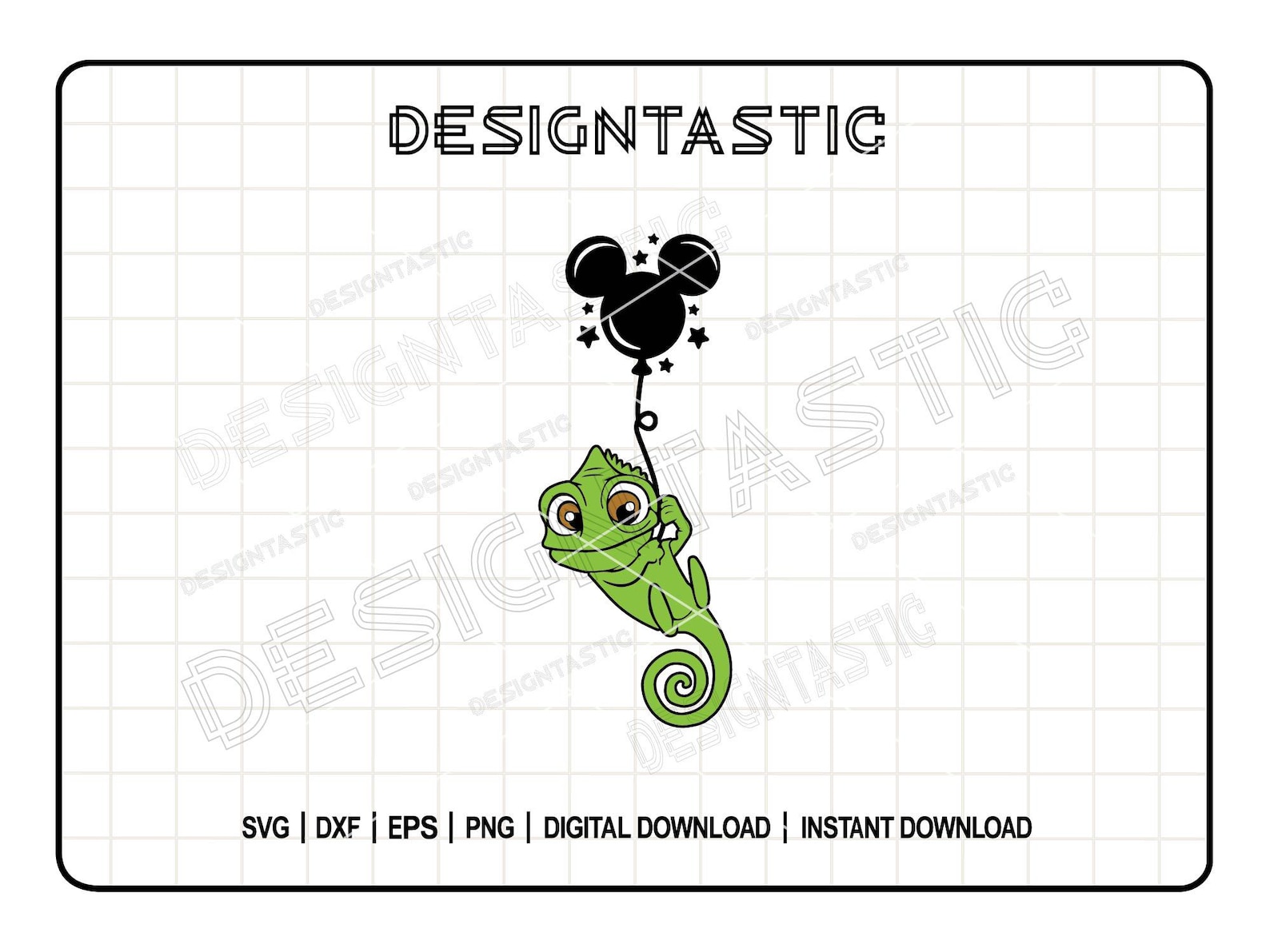 Pascal With a Mouse Balloon Svg, Tangled Chameleon, Tangled Svg, Family ...