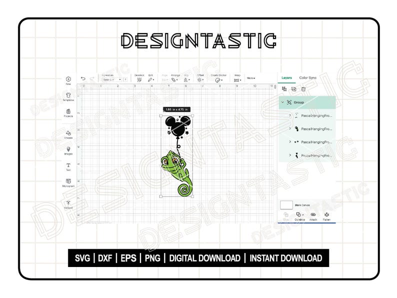 Pascal With a Mouse Balloon Svg, Tangled Chameleon, Tangled Svg, Family ...