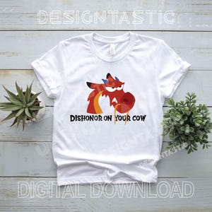 Dishonor on Your Cow Svg, Magical Quotes Svg, Mushu Svg, Mulan Quote ...