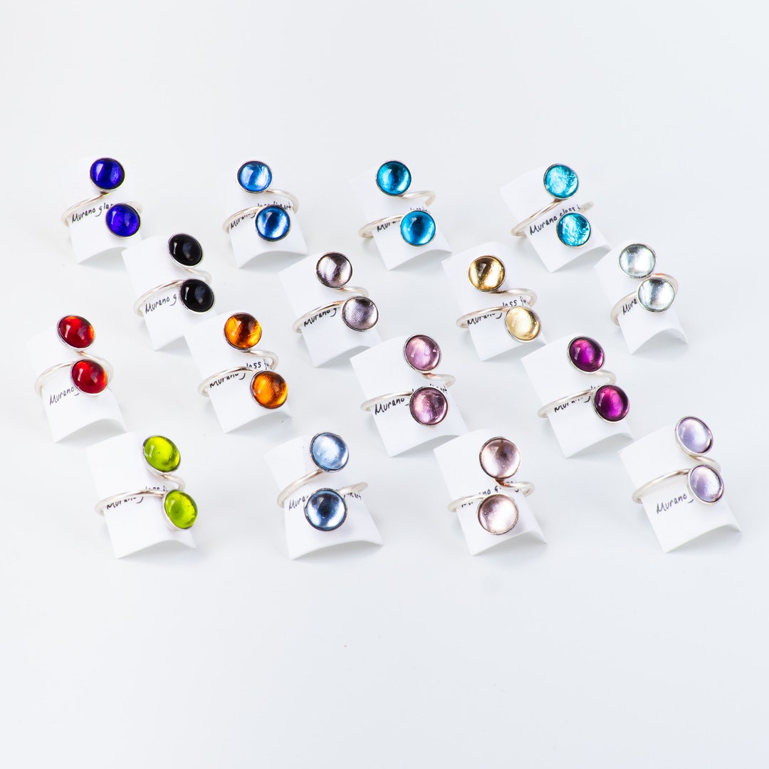 Anello in Vetro Di Murano - Etsy