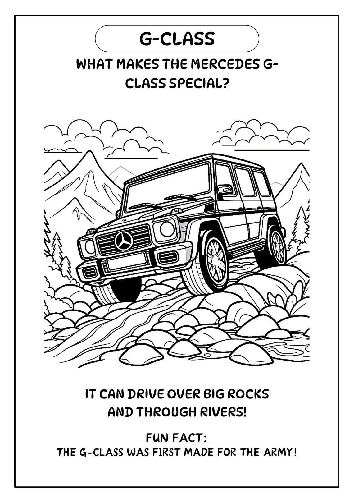 Mercedes Coloring Book for Kids and Adults - Etsy