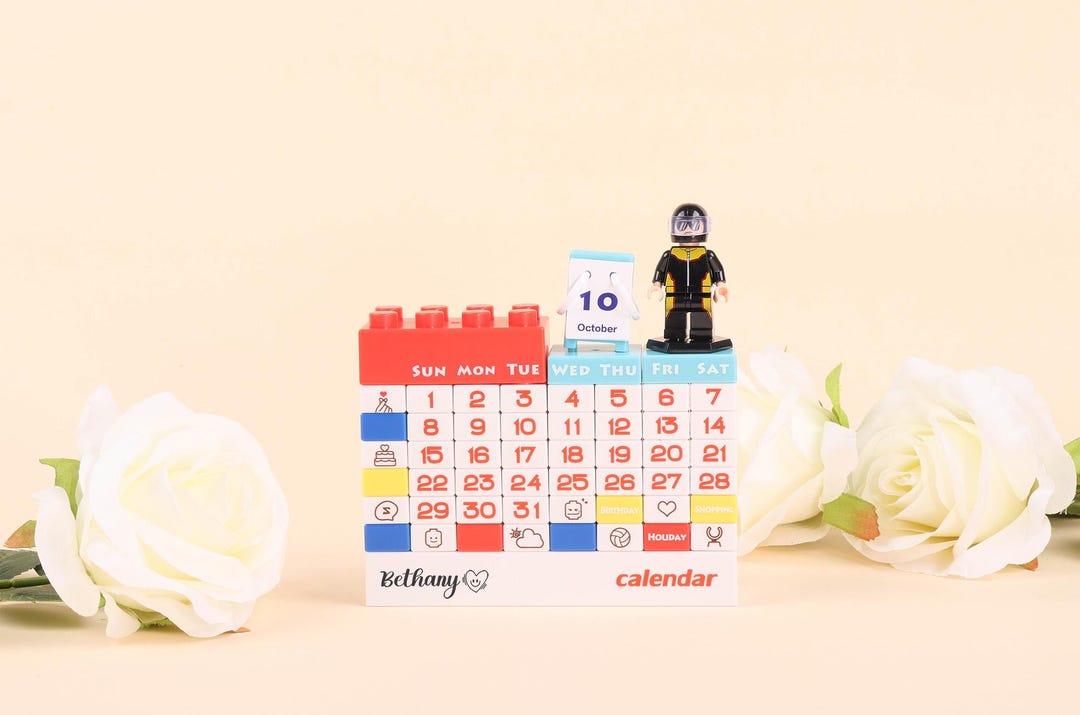 Custom Lego Minifigures Calendar, Personalized Lego Minifigures ...
