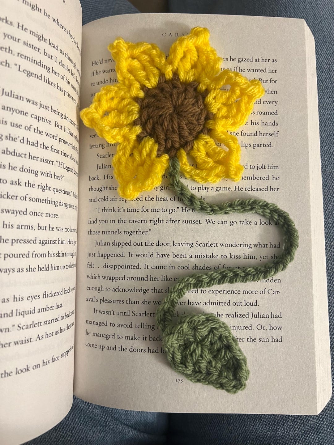 Crochet Sunflower Book Mark - Etsy
