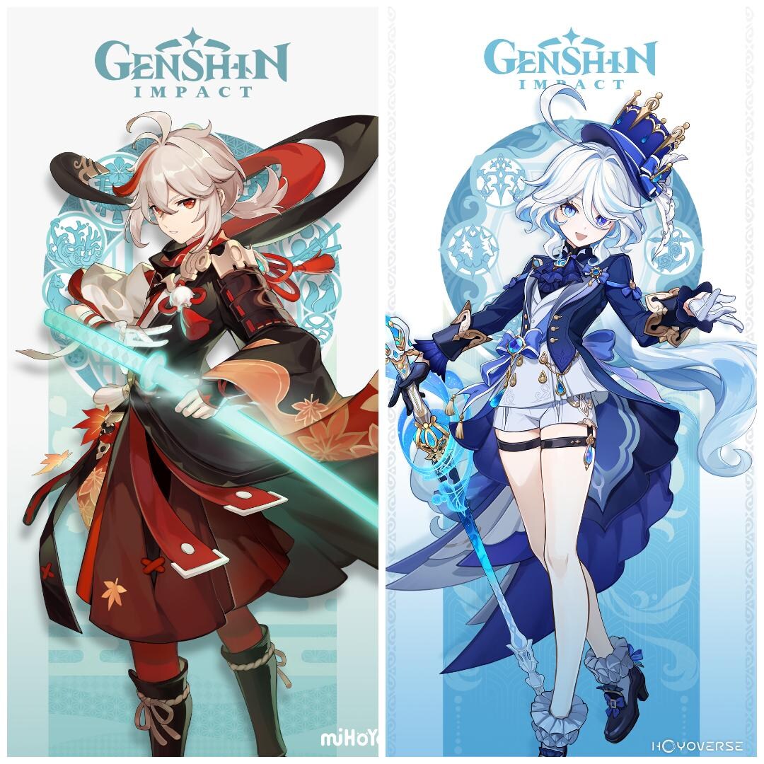 Genshin Impact Kazuha Freedom-sworn / Furina / Raiden Shogun ...