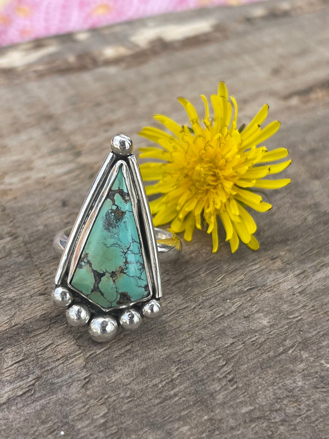 WANDER RING | Sterling Silver and Turquoise Ring | Southwest Boho Ring ...