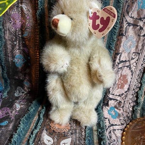 Ty Attic Treasures 1993 Dickens the Teddy Bear Beanie Baby Jointed ...