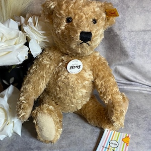 Steiff 022456 Elmar Teddy Bear Plush 13 34cm Button & All Tags. Glass ...