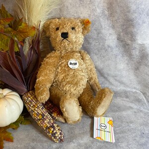 Steiff 022456 Elmar Teddy Bear Plush 13" 34cm Button & All Tags. Glass ...