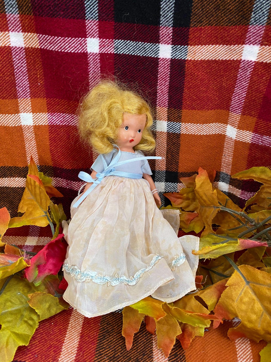 Antique Nancy Ann Storybook Doll Bisque 1940s No Tags. Faded Dress ...