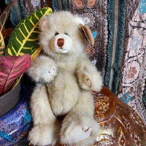 Ty Attic Treasures 1993 Dickens the Teddy Bear Beanie Baby Jointed ...