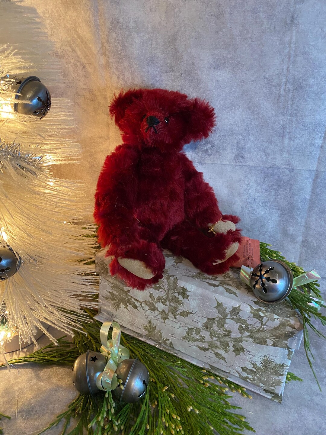 Artist Teddy Bear Red Wine Mohair Holly Beary 8 Jeanie Major ...