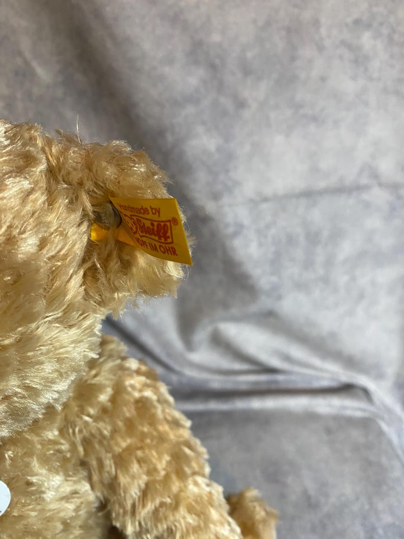 Steiff 022456 Elmar Teddy Bear Plush 13" 34cm Button & All Tags. Glass ...